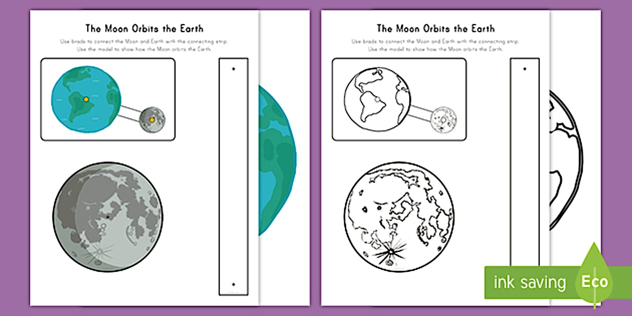 Moon Model Worksheet | Space Day | Twinkl USA - Twinkl