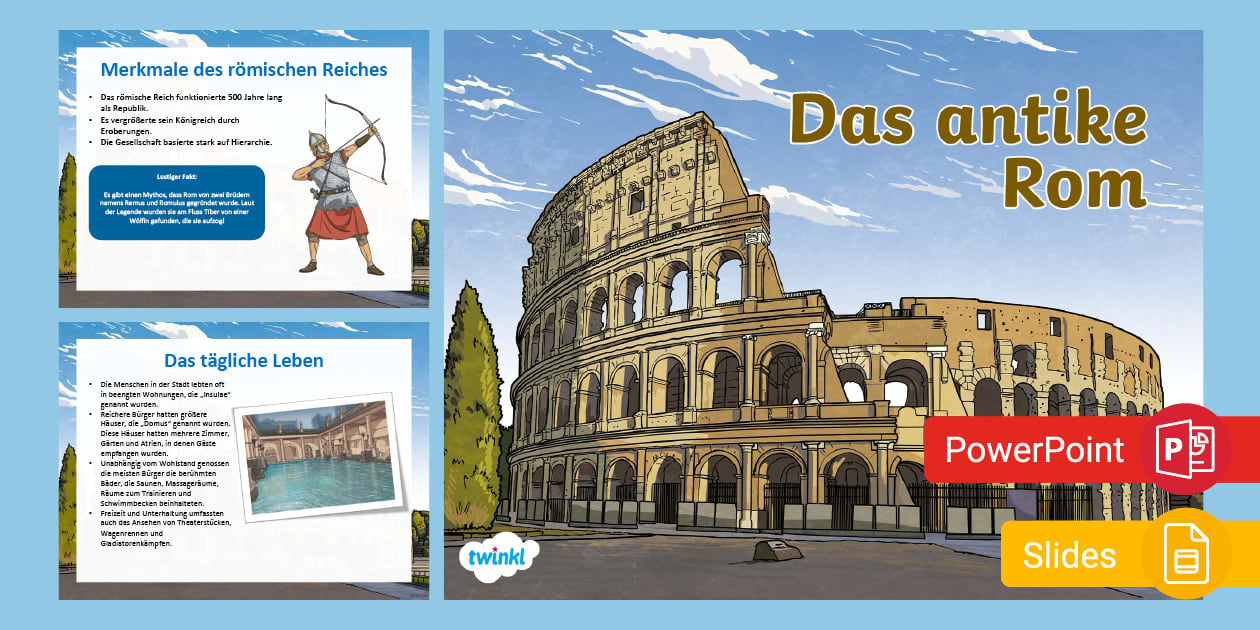 Das antike Rom - PowerPoint-Präsentation and Google Slides