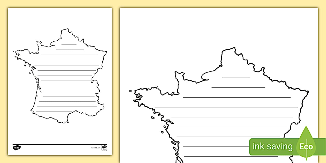 France Writing Template (teacher made) - Twinkl