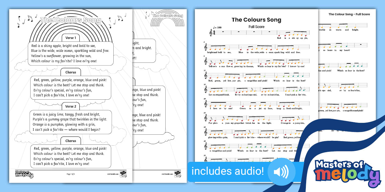 👉 The Colours Song