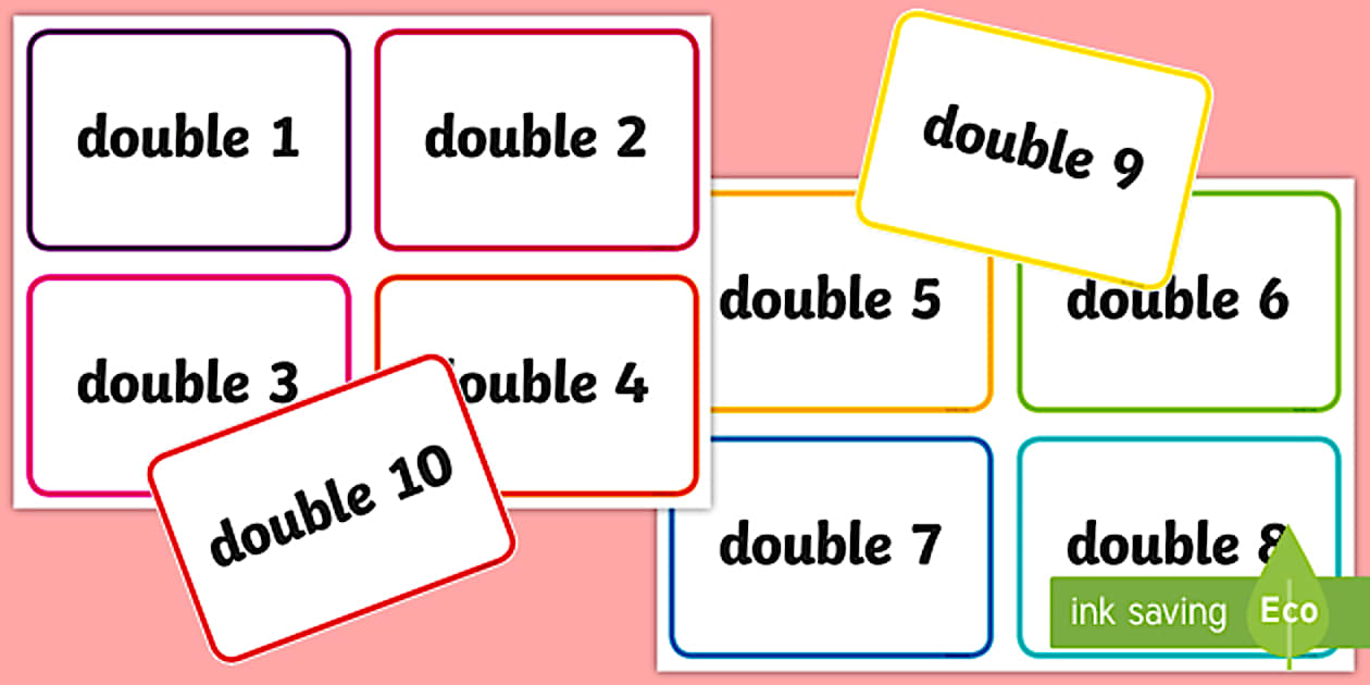 Doubles Cards (teacher made) - Twinkl