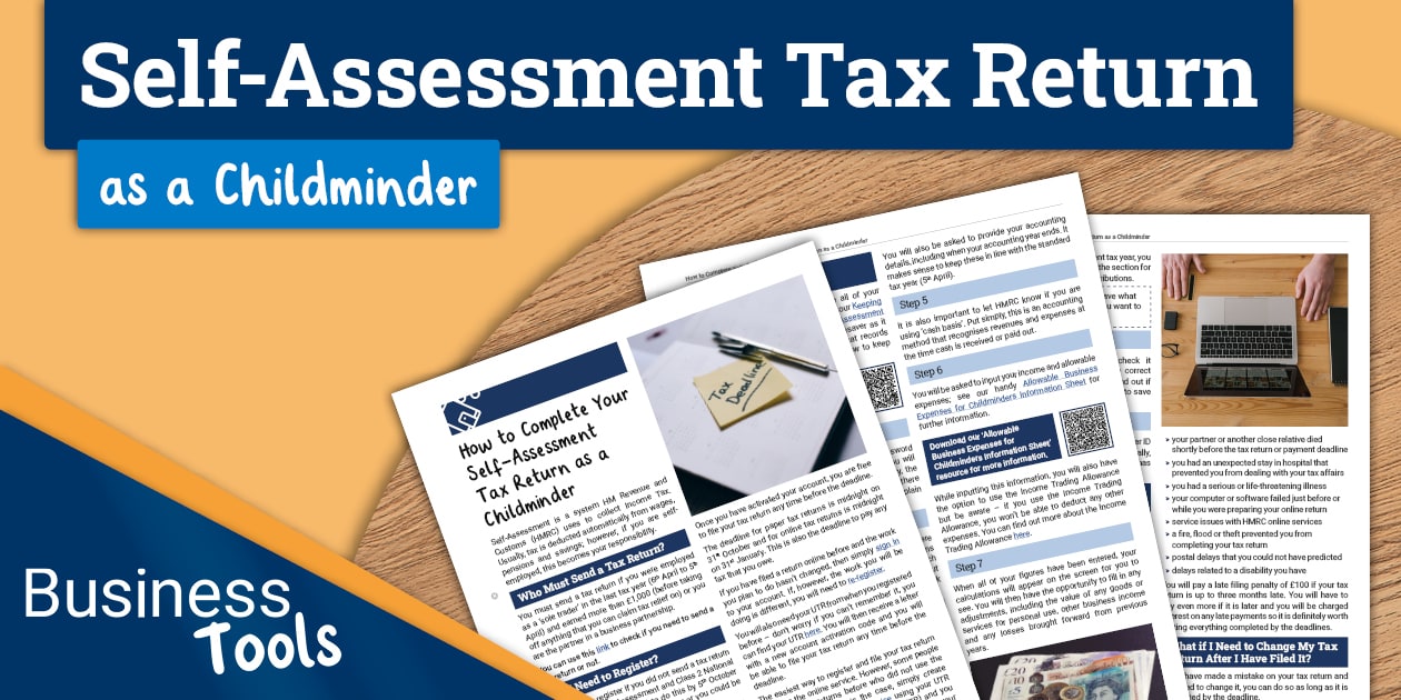 How to Complete Your Tax Return as a Childminder | Twinkl