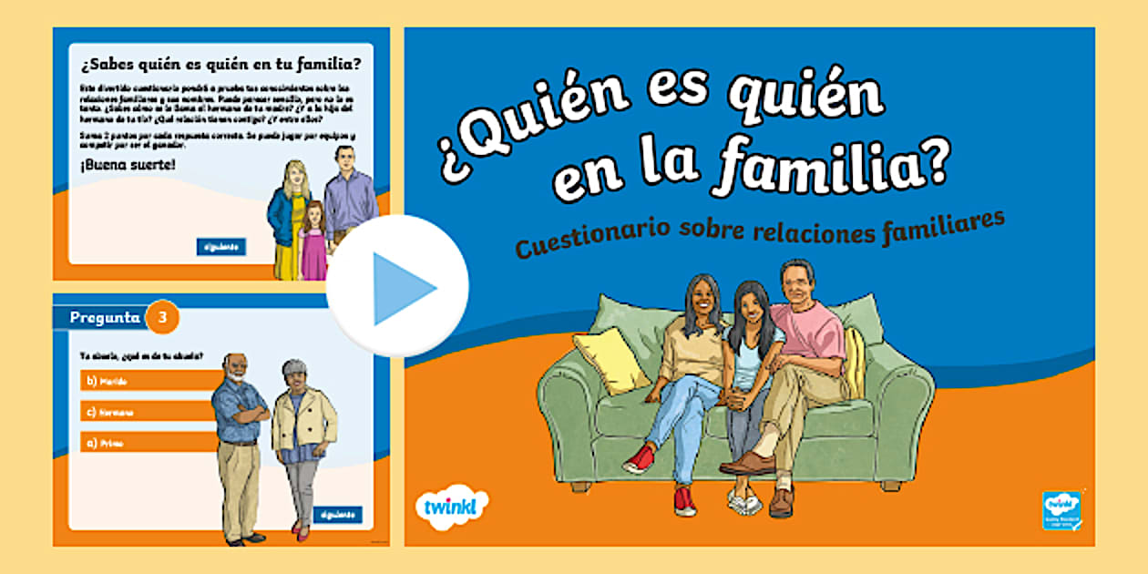 Cuestionario: ¿Quién es quién en la familia?