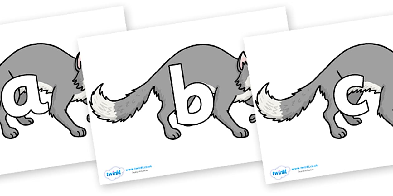 Cursive Phoneme Set on Wolf (teacher made) - Twinkl