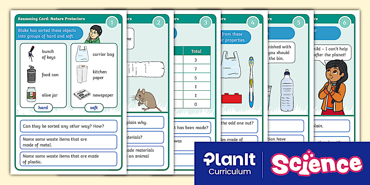 Science: Nature Protectors: Year 1 Reasoning Cards - Twinkl