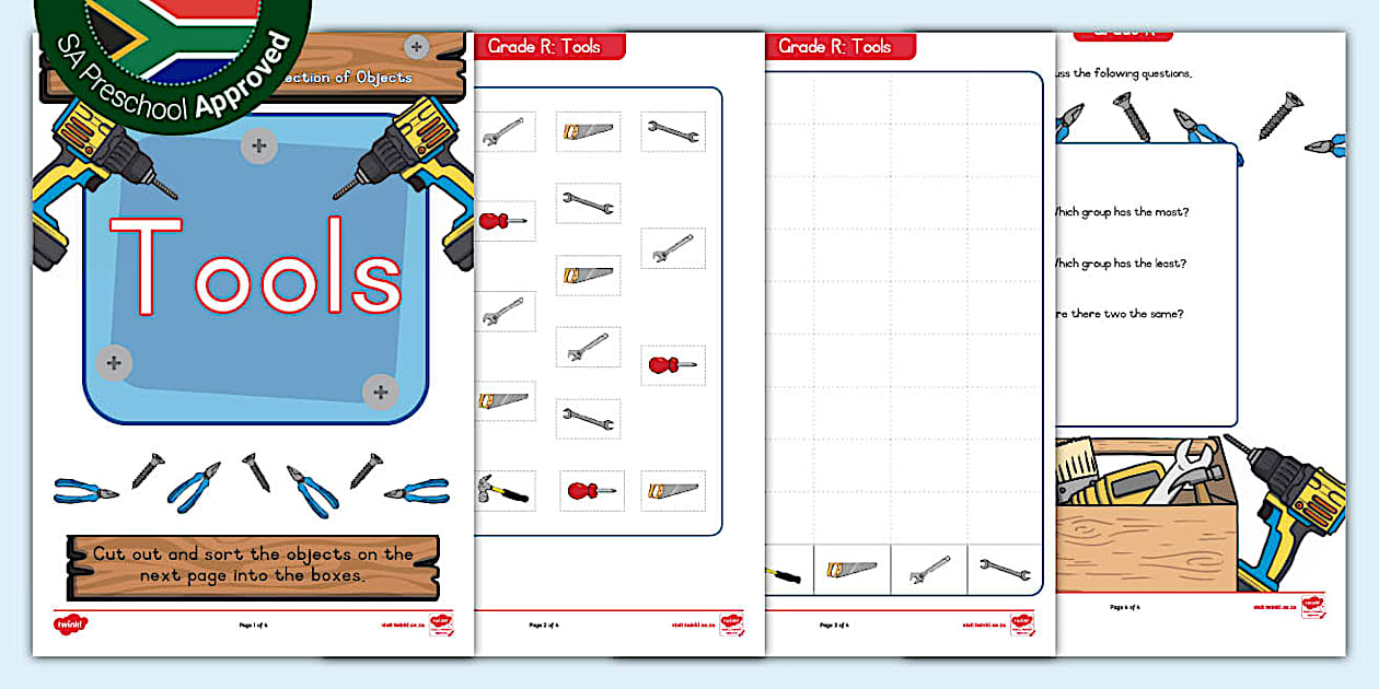 Grade R Data Handling - Discuss and Report - Tools - Twinkl