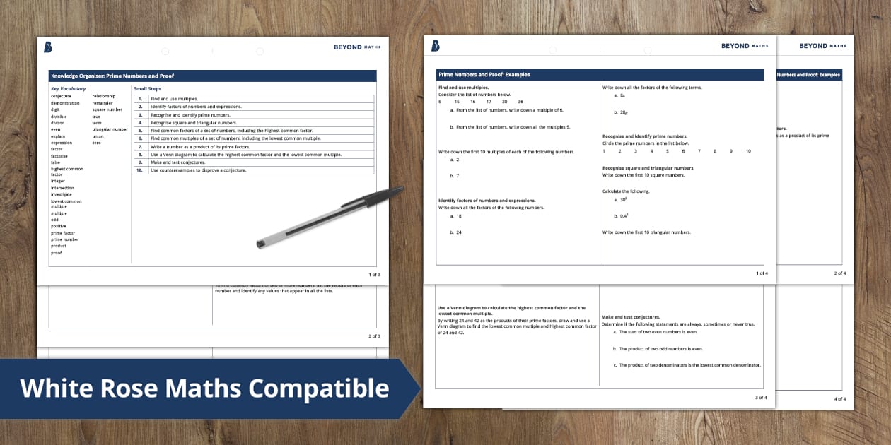 👉 Prime Numbers and Proof - Knowledge Organiser - Twinkl