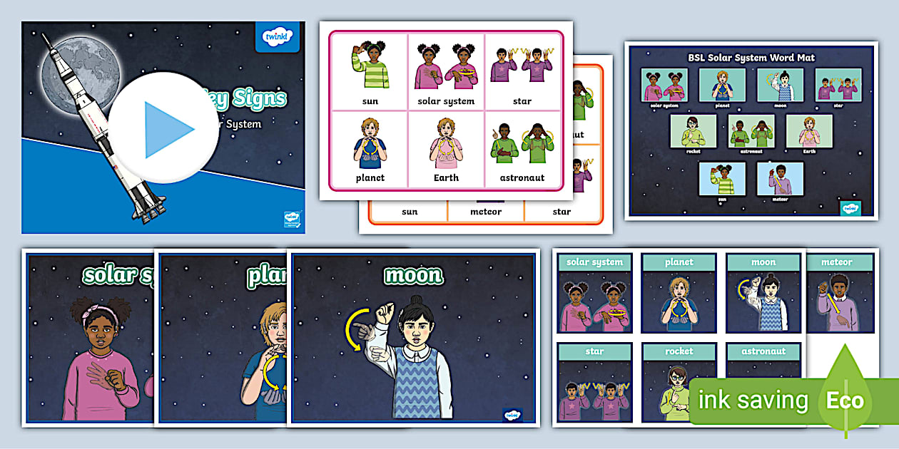 BSL Solar System Resource Pack (Teacher-Made) - Twinkl