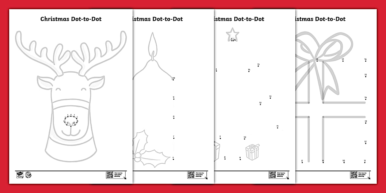 Christmas Dot-to-Dot to 20 Activity Pack - Twinkl Resources