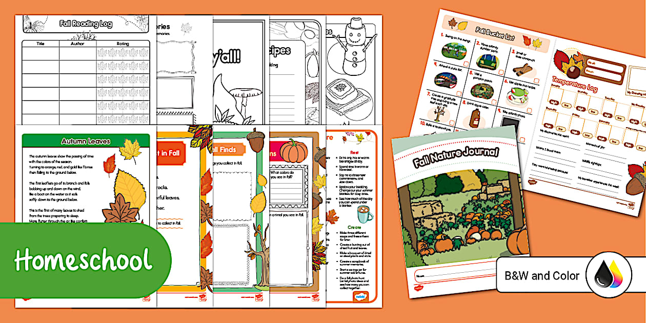 Nature Journal Template | Fall Season | Twinkl USA - Twinkl