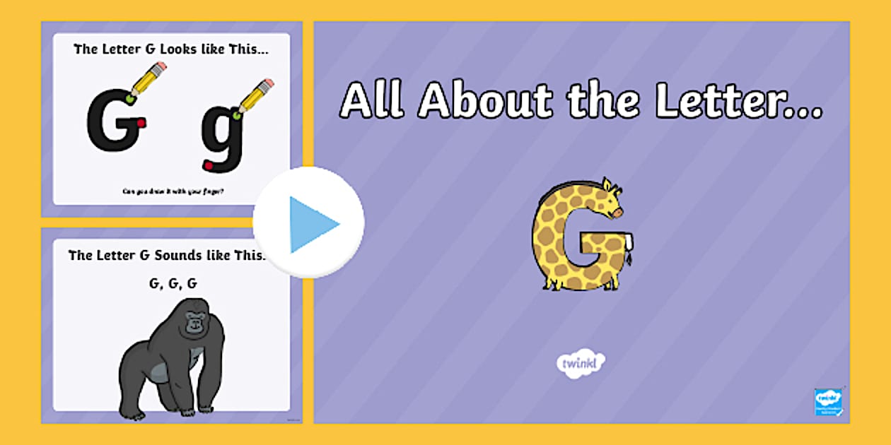 All About the Letter G PowerPoint (teacher made) - Twinkl