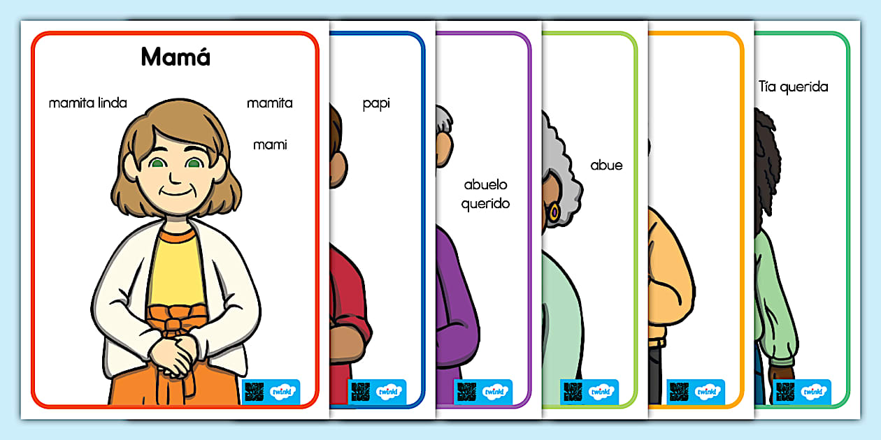 La familia (صُمم من قبل مُختصّين) - Twinkl