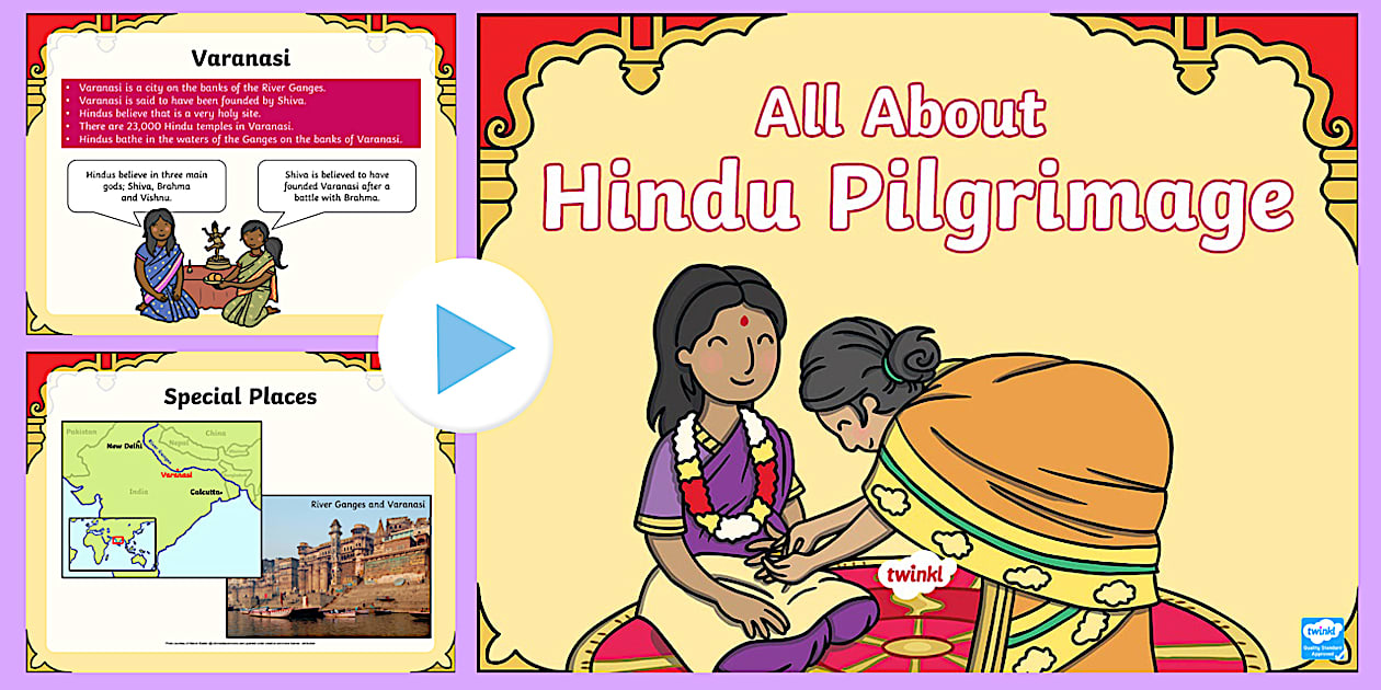 KS1 Hindu Pilgrimage Teaching and Task Setting PowerPoint - Hindu