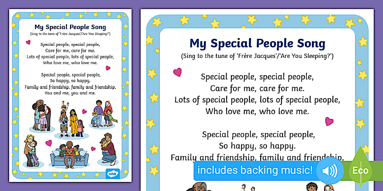 Family & Friendship Song Lyrics For Preschoolers | Twinkl