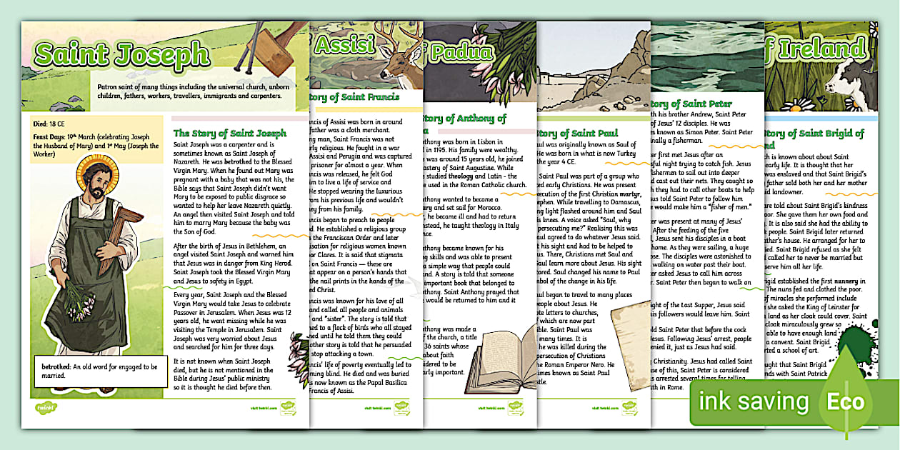 Catholic Saints Biography | All Saints' Day | Twinkl | KS2