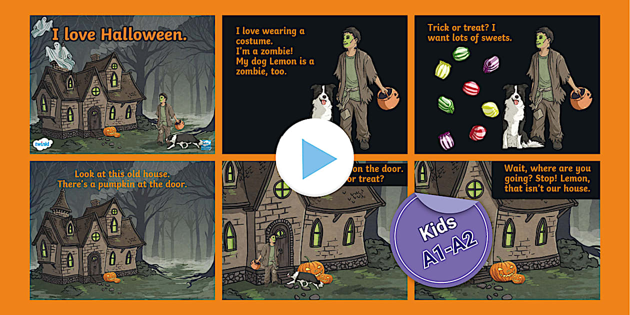 Halloween Story ESL - Beginner Level A1/A2 ESL Activity
