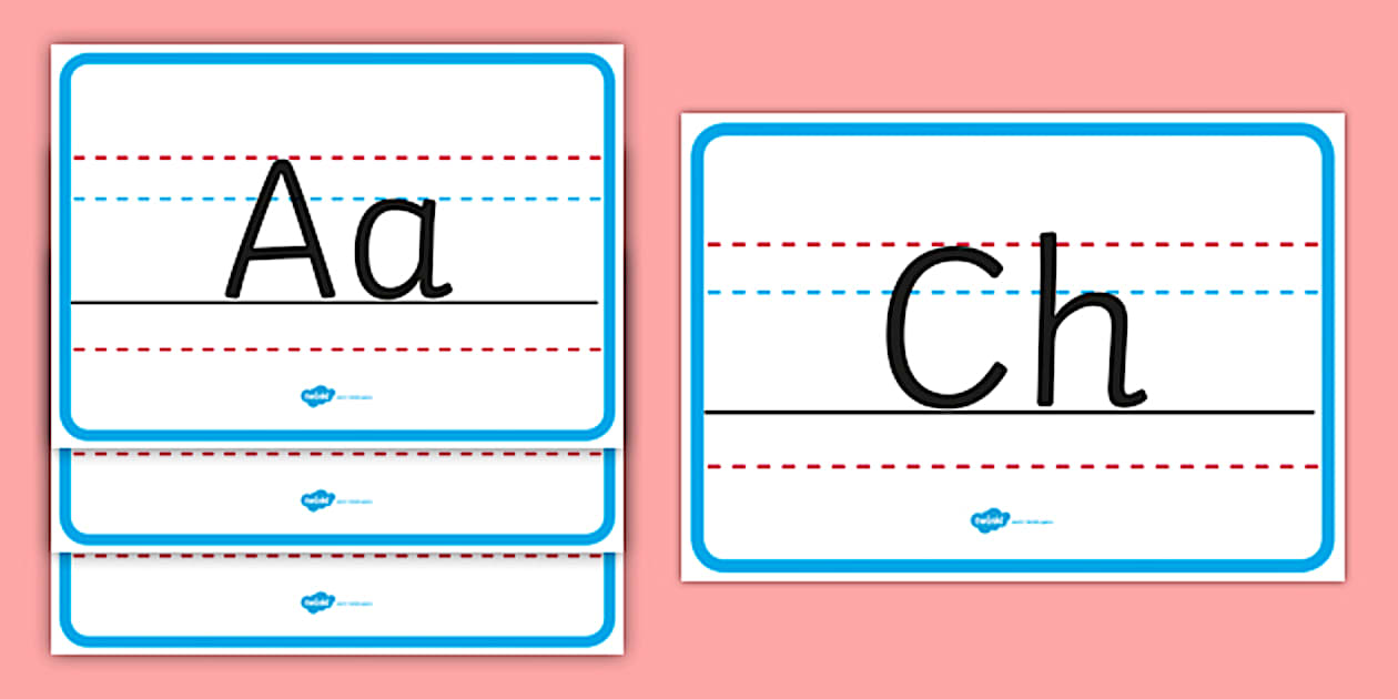 Welsh Upper and Lower Case Alphabet Handwriting Poster Pack