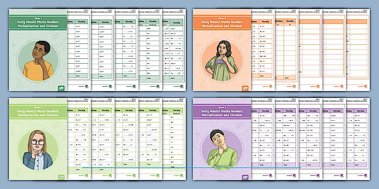 Grade 4 Mathematics: Daily Mental Maths Term 1 - 4 Booklet (CAPS Aligned)