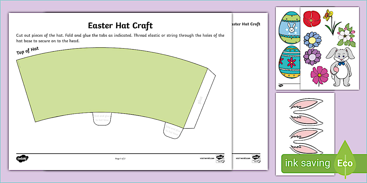 Easter Bunny Hat Craft | Learning Materials (Teacher-Made)