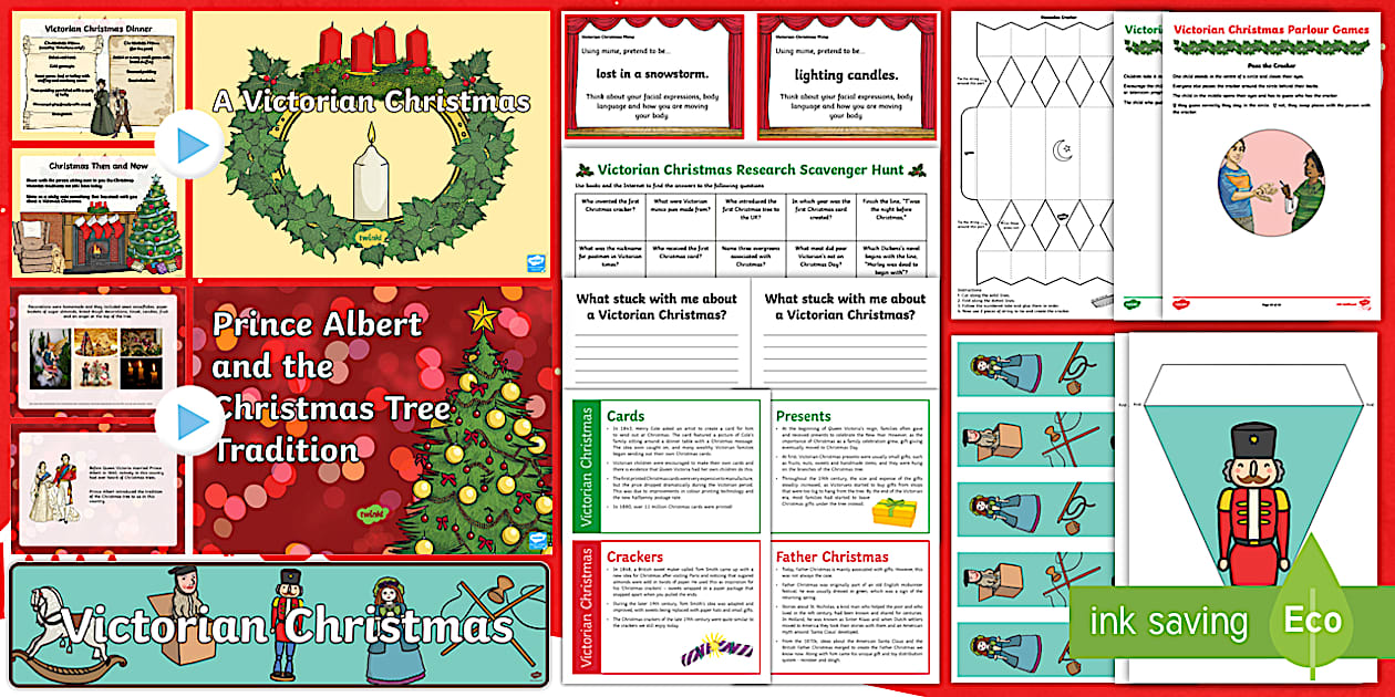 Victorian Christmas | Decorations for Kids | Resource Pack