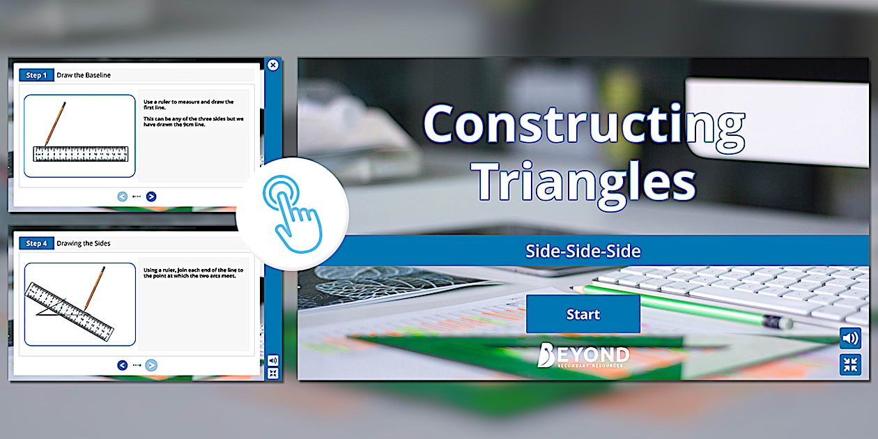 👉 Constructing Triangles: Side-Side-Side (teacher made)