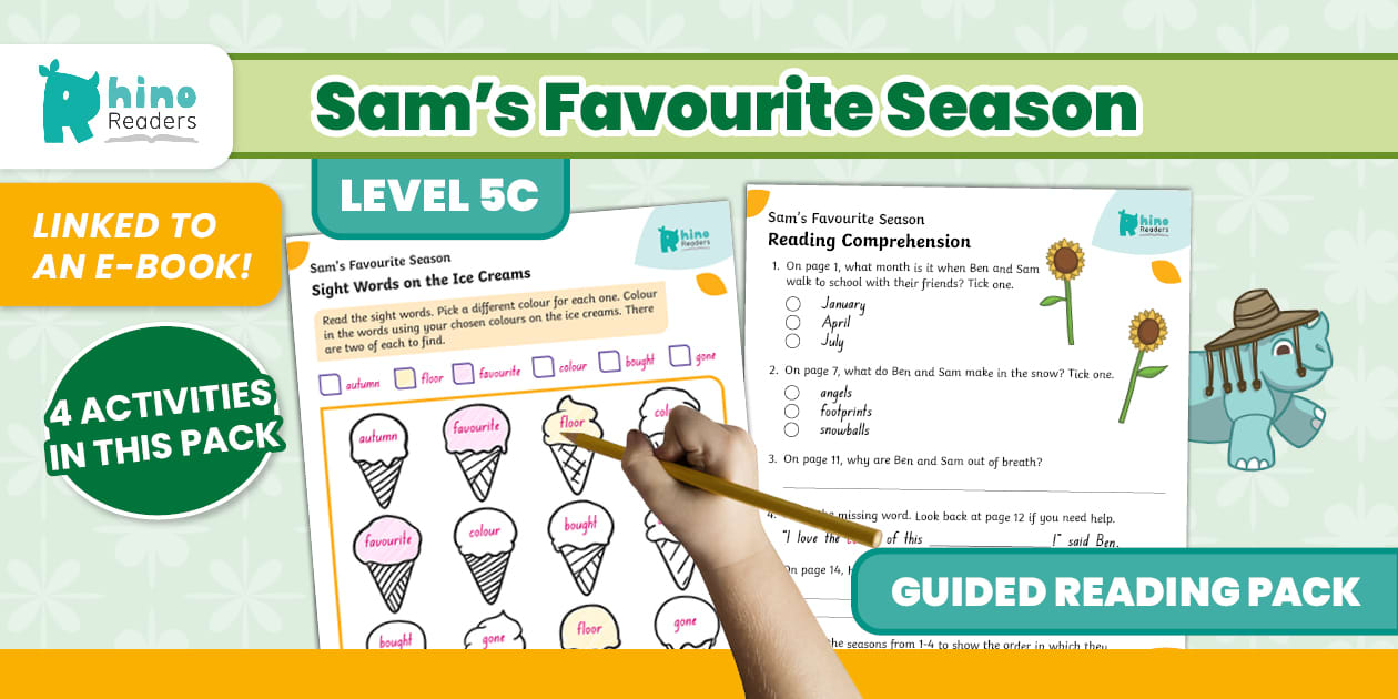 Level 5c Sam's Favourite Season Guided Reading Pack