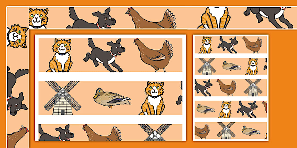 Little Red Hen Display Borders - Twinkl