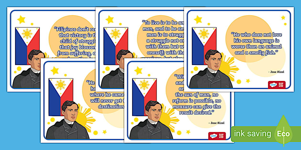 Jose Rizal's Famous Quotes Poster | Philippines | Twinkl