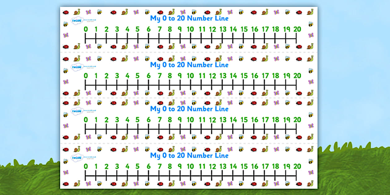0-20 Number Line (Minibeasts) (teacher made) - Twinkl