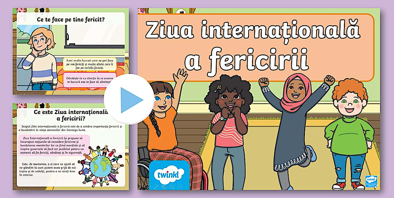 Ziua Internațională a Fericirii – Prezentare PowerPoint