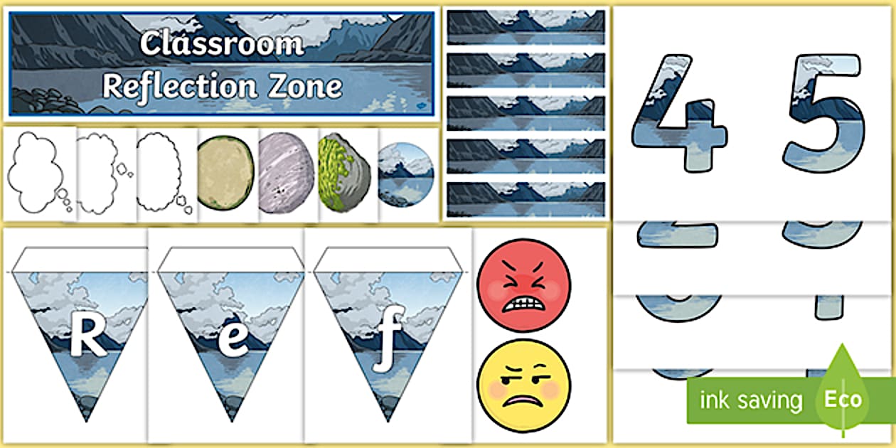 Classroom Reflection Zone Bulletin Board Pack | Twinkl USA