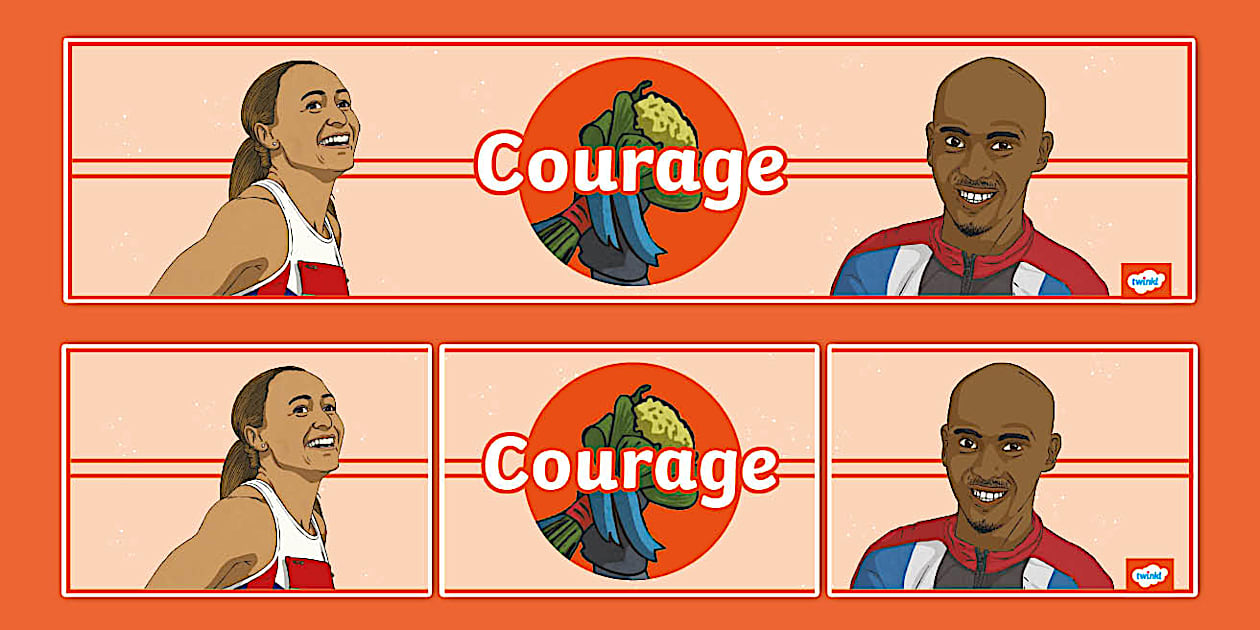 Courage Sporting Value Display Banner (teacher made)