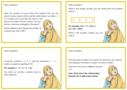 Open-Ended Maths Investigation Challenge Cards