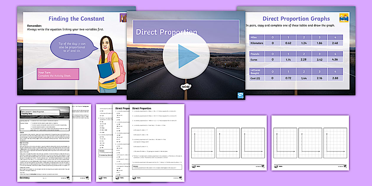 Direct Proportion Lesson Plan | Ratio and Proportion | Beyond