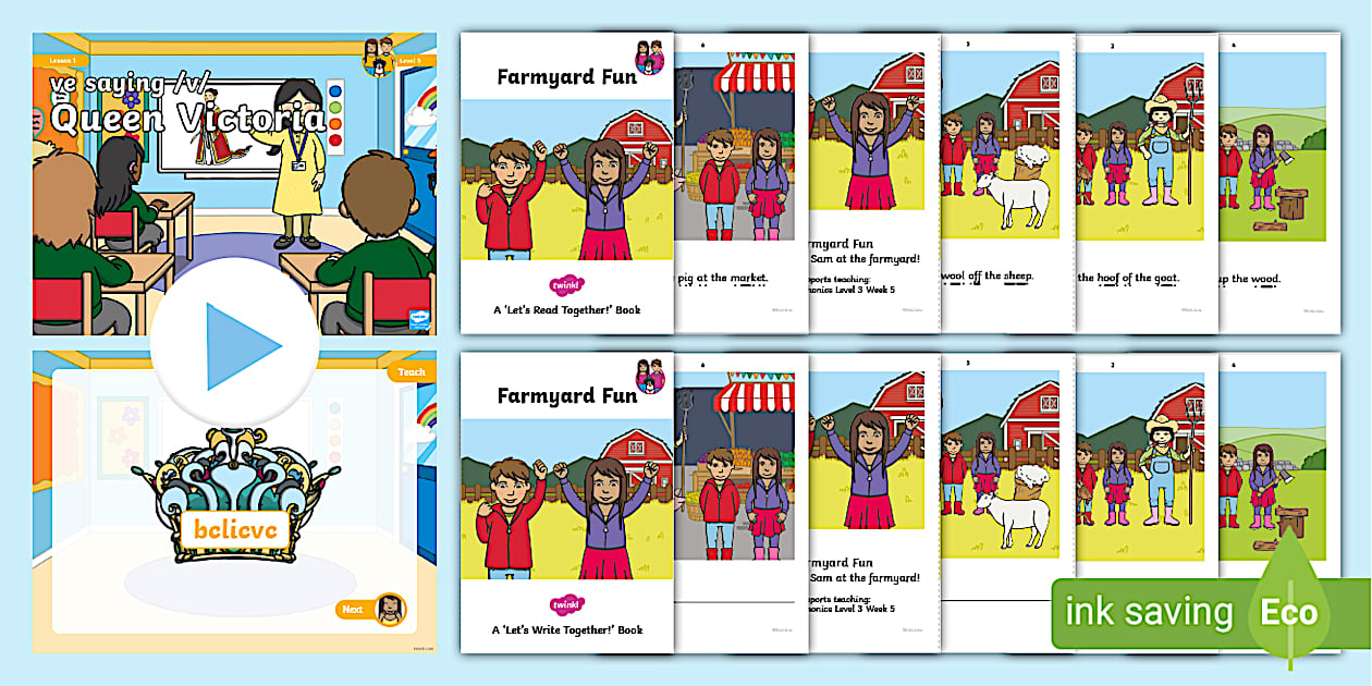 'oo, oo, ar, or' Phonics Lesson Pack - Level 3 Week 5 Lesson 5
