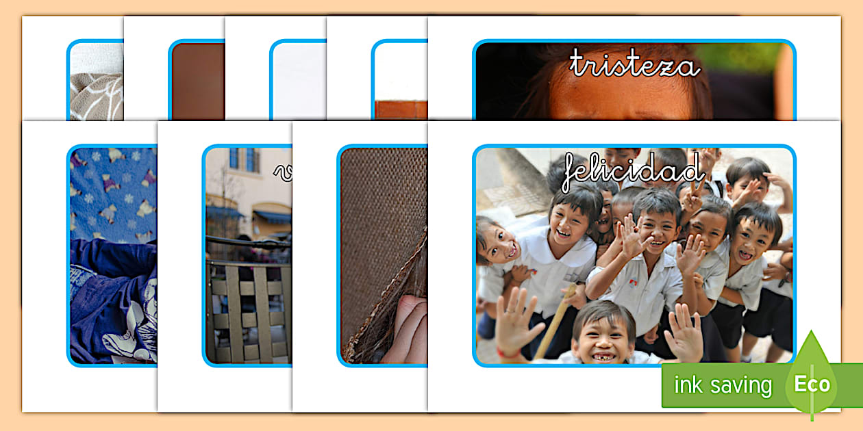 Póster DIN A4: Fotos de las emociones (teacher made)