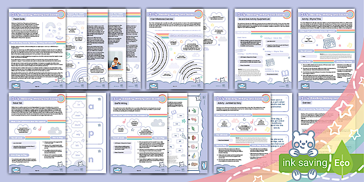 Reading And Writing Pack For Ages 3-4 | Twinkl Tots Activity