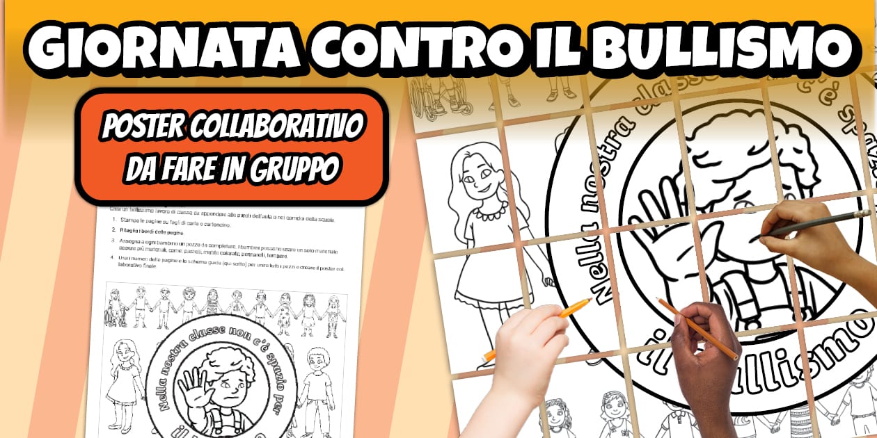 Giornata contro il Bullismo: striscione collaborativo