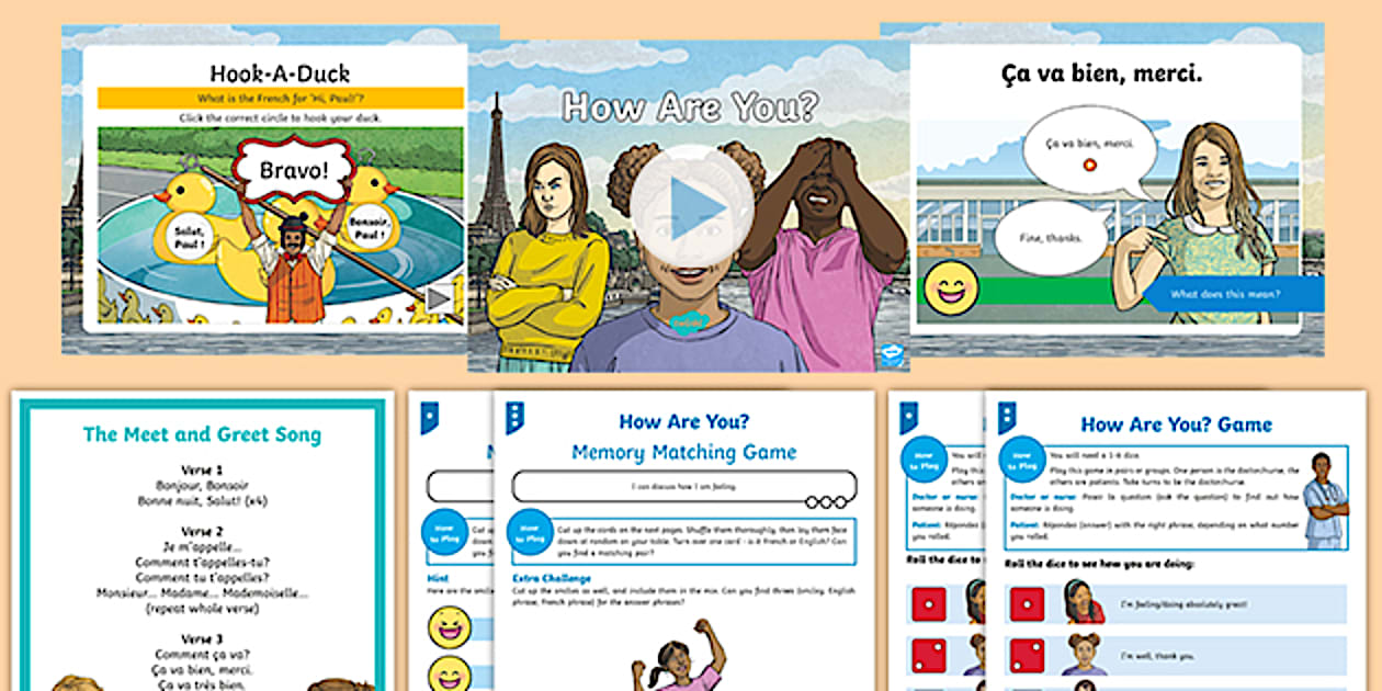 👉 Weekly Language Session 3: French How Are You? - Twinkl