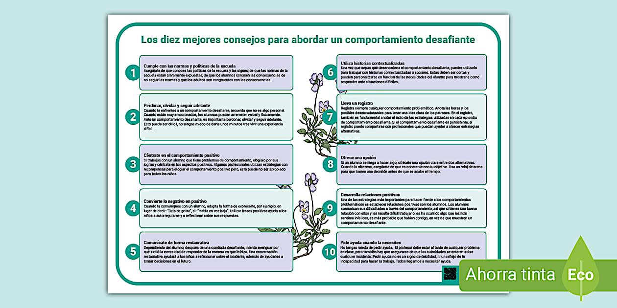 consejos para abordar un comportamiento desafiante - Twinkl