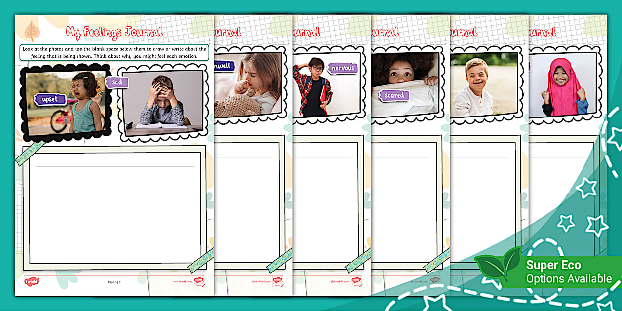 My Feelings Journal (teacher made) - Twinkl