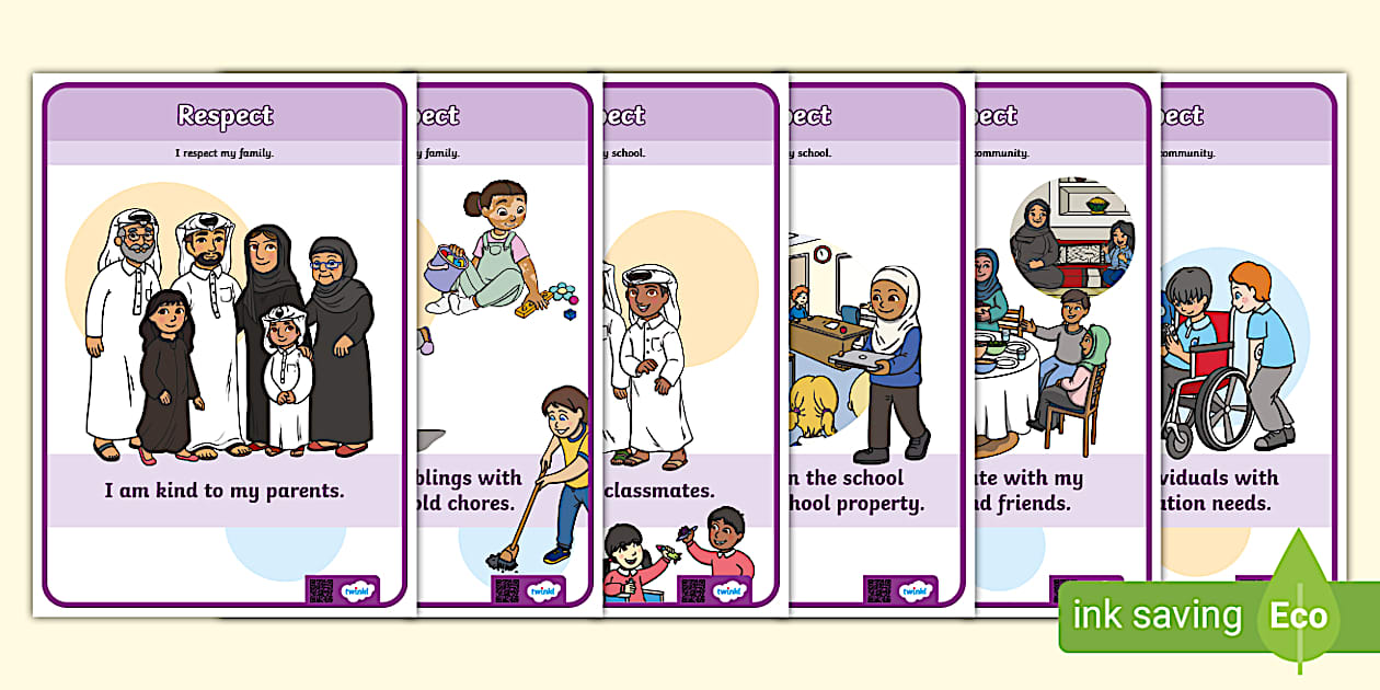 Values Display Posters - Respect (teacher made) - Twinkl