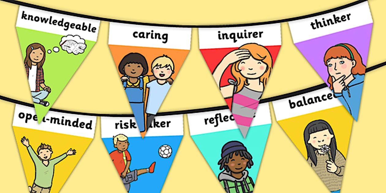 Personal Qualities Bunting - Twinkl