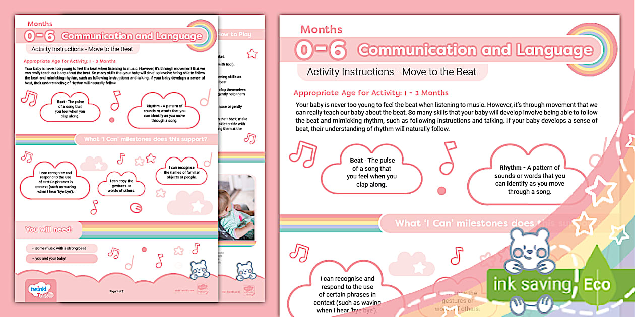 0 - 6 Months Communication and Language Move to the Beat