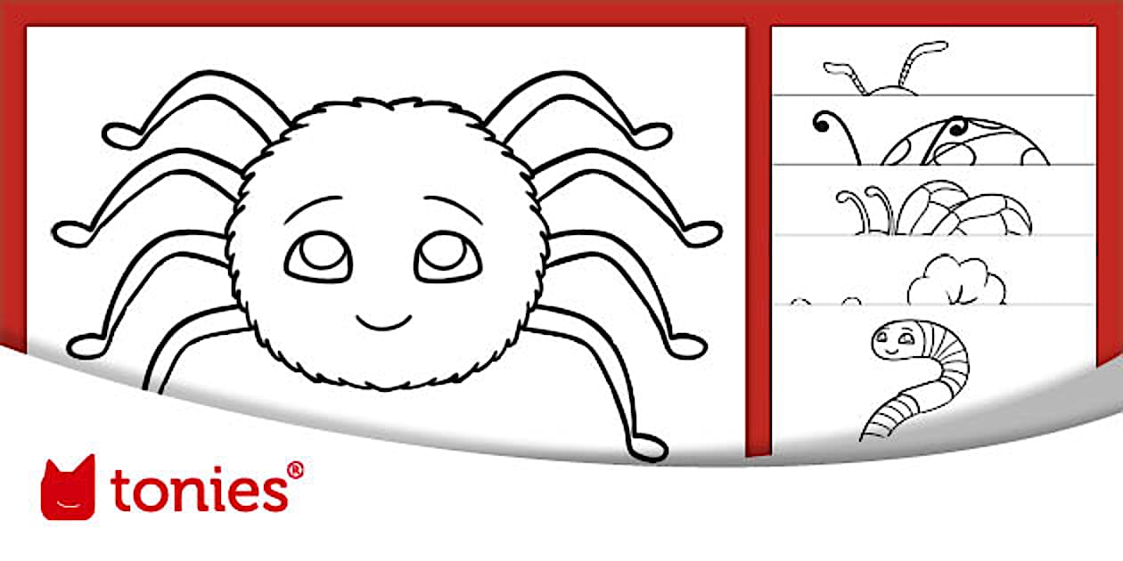FREE! - Twinkl and Tonies: Minibeasts Colouring Activity for Minibeasts
