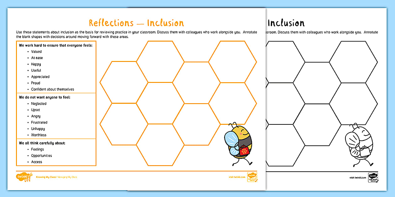 Classroom Inclusion Reflection | Class Management | Twinkl