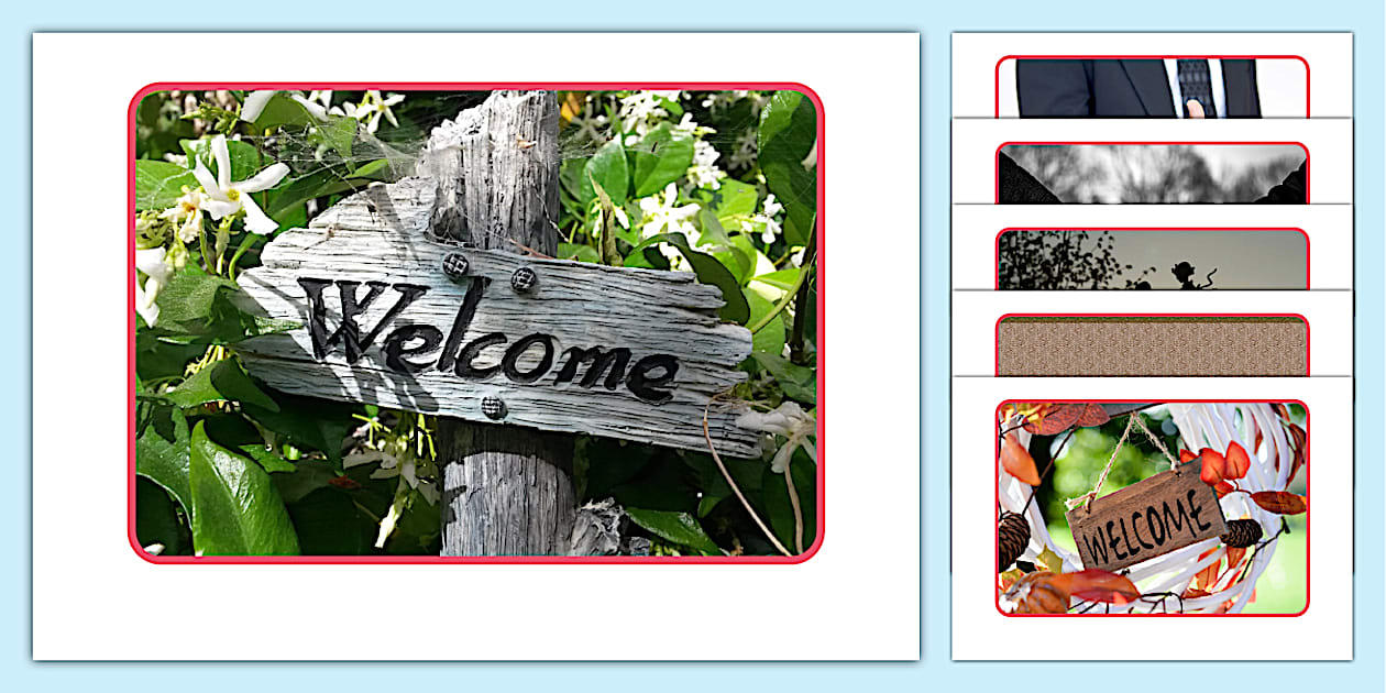 Welcome Pictures Photo Pack (teacher made) - Twinkl