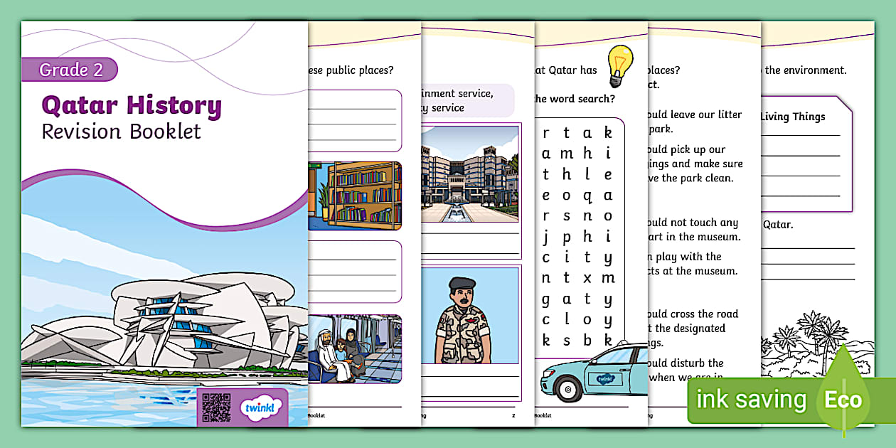 Grade 2 Qatar History Revision Booklet Lessons 8 to 10