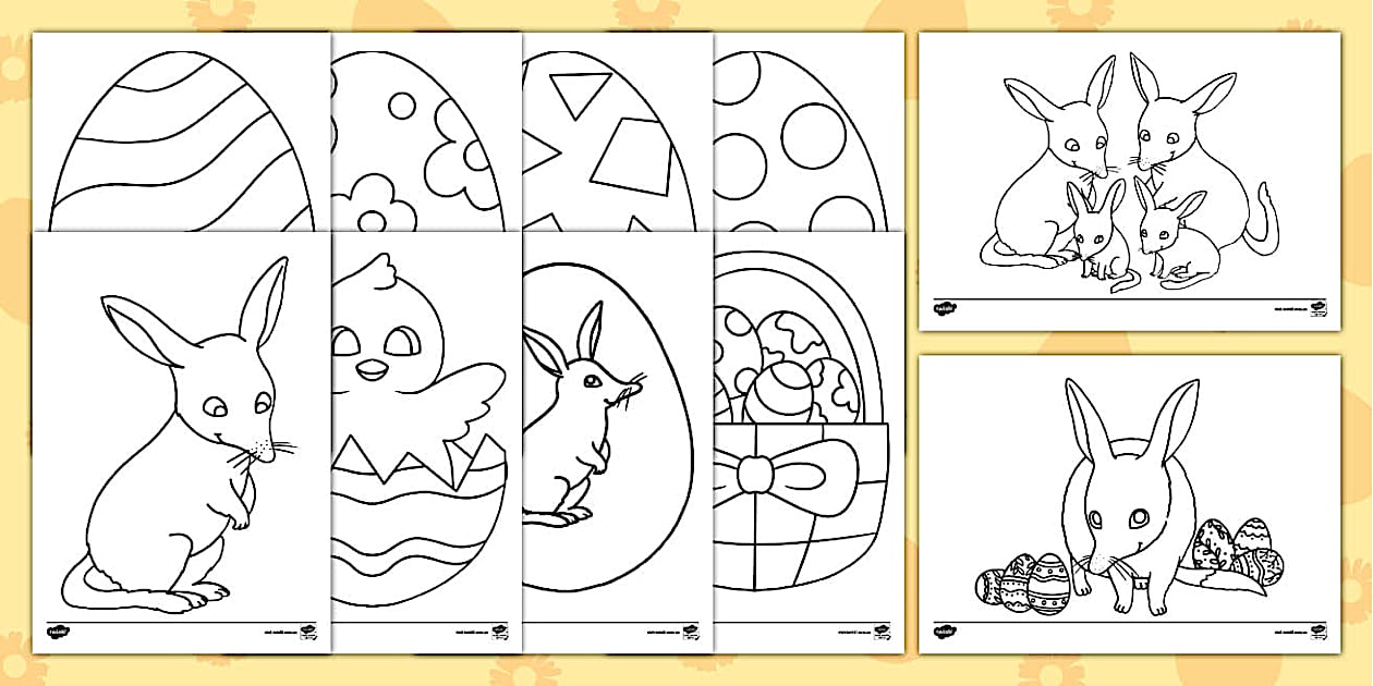 My First Easter Colouring Pack (teacher made) - Twinkl