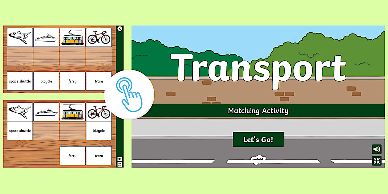Interactive Transport Matching Activity | Twinkl Go!